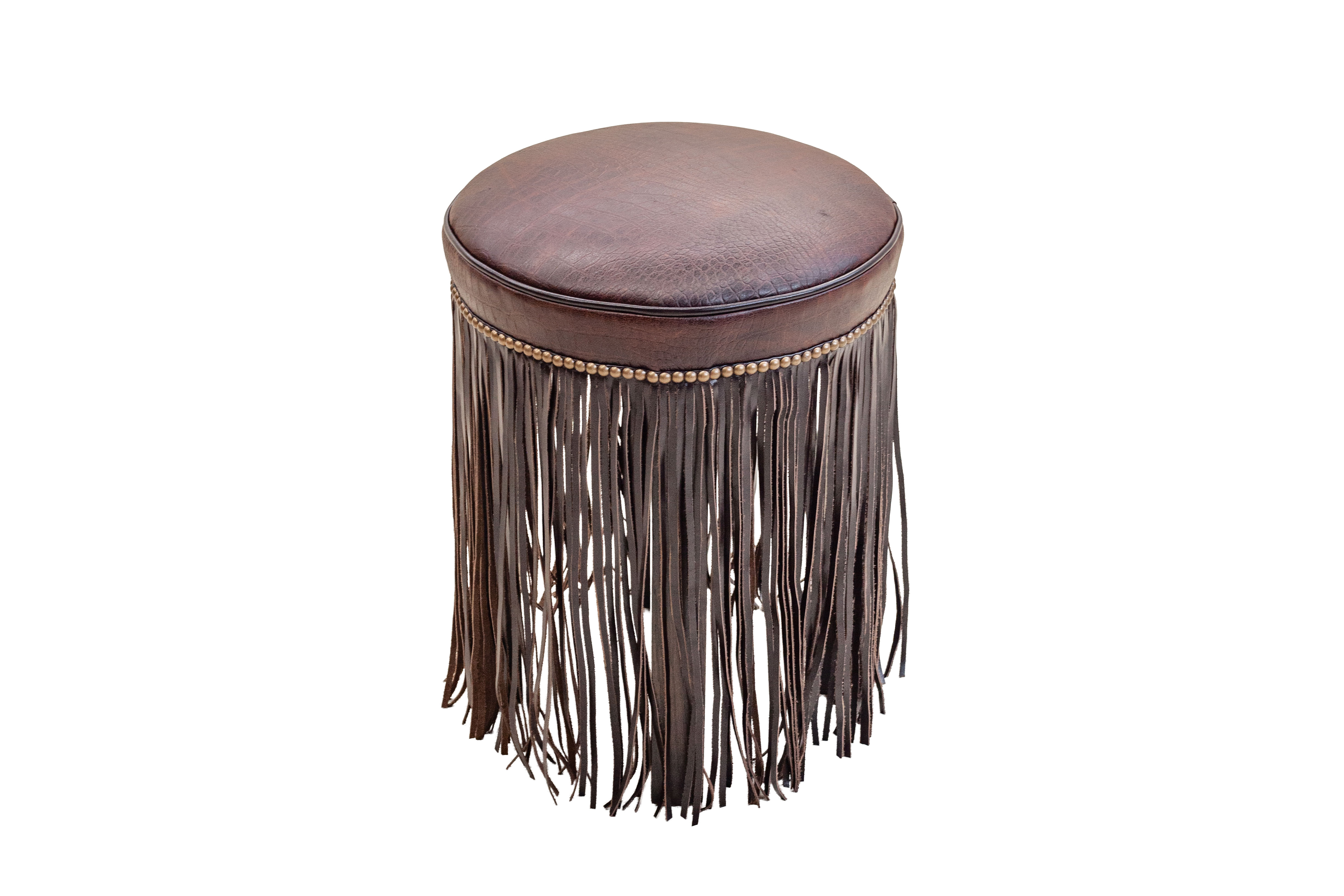 Fringed Stool - 1 Available Sample – Old Hickory Tannery